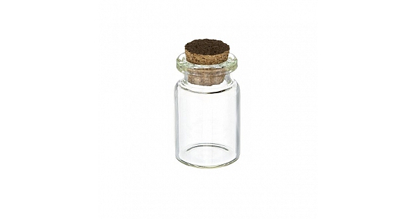 Storage Glass Bottle with Cork for Seed Beads (5ml) 36mm